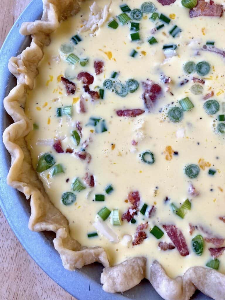 Cougar Gold Cheese Quiche - Crinkled Cookbook