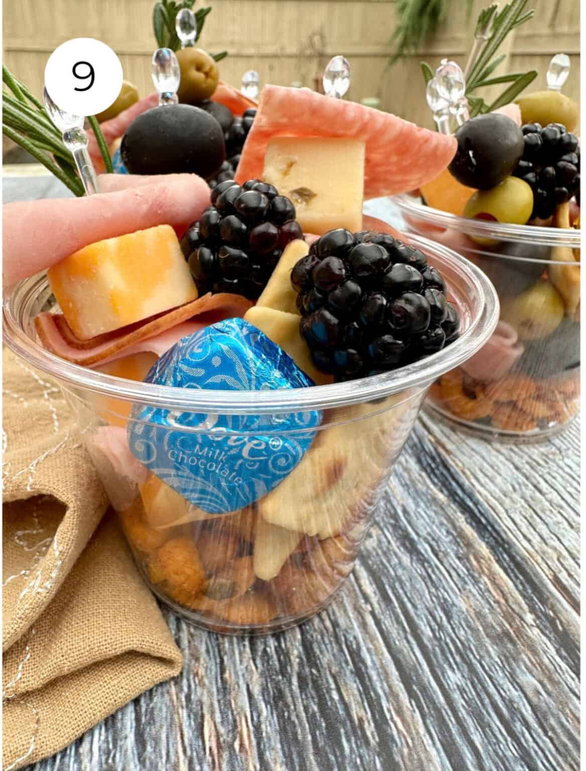 Charcuterie Cups - Crinkled Cookbook