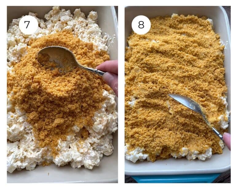 Cheesy Potatoes with Corn Flakes - Crinkled Cookbook