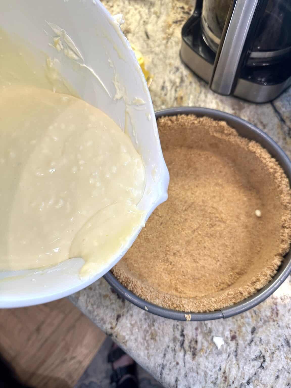 Baked Vanilla Cheesecake - Crinkled Cookbook
