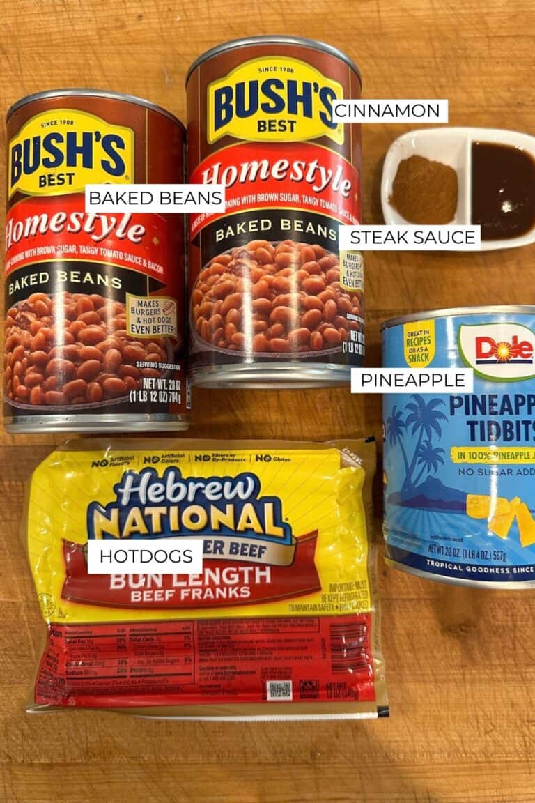 Easy Franks and Beans - Crinkled Cookbook