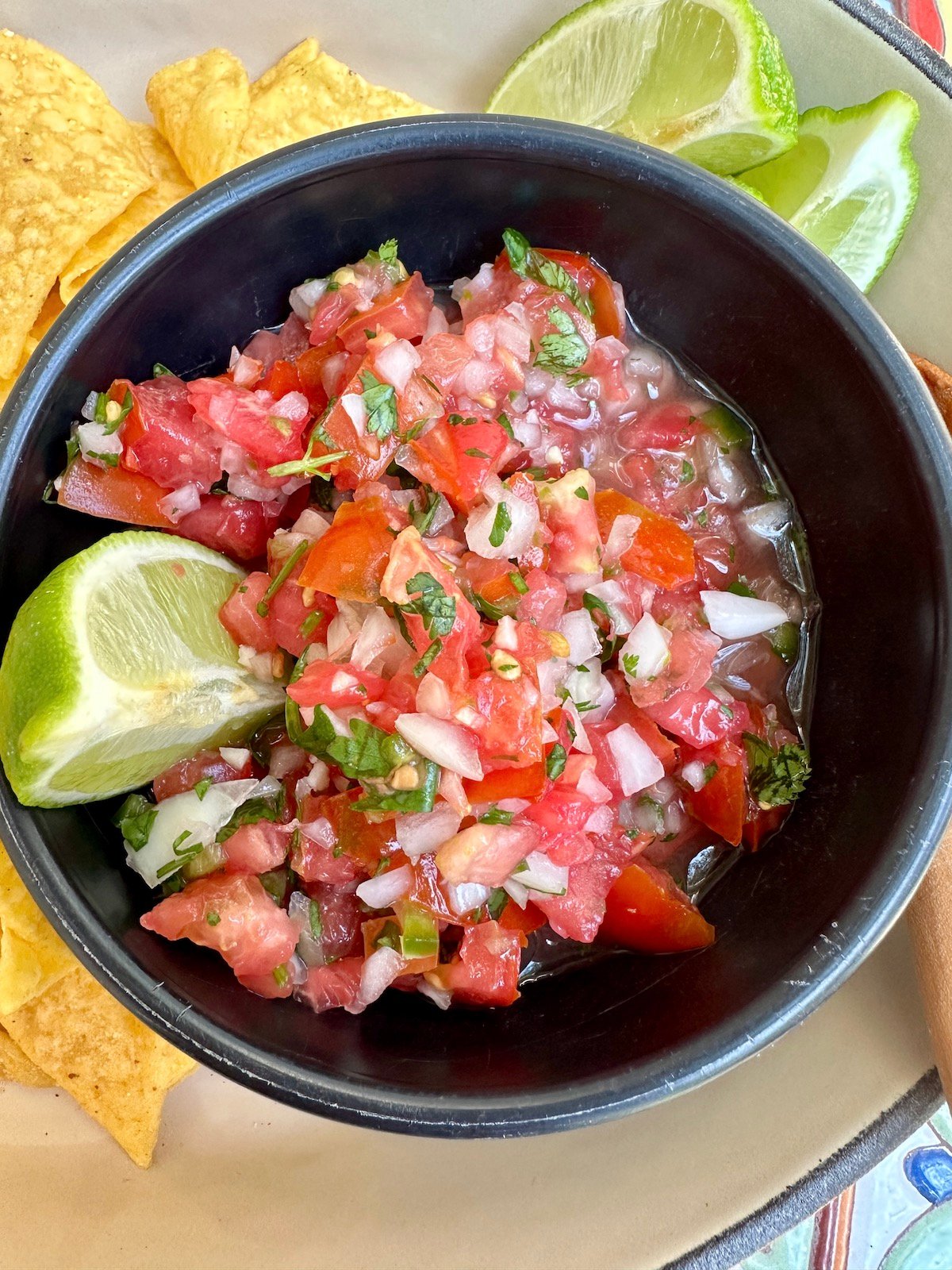 Pico de Gallo with Jalapeño and Lime - Crinkled Cookbook
